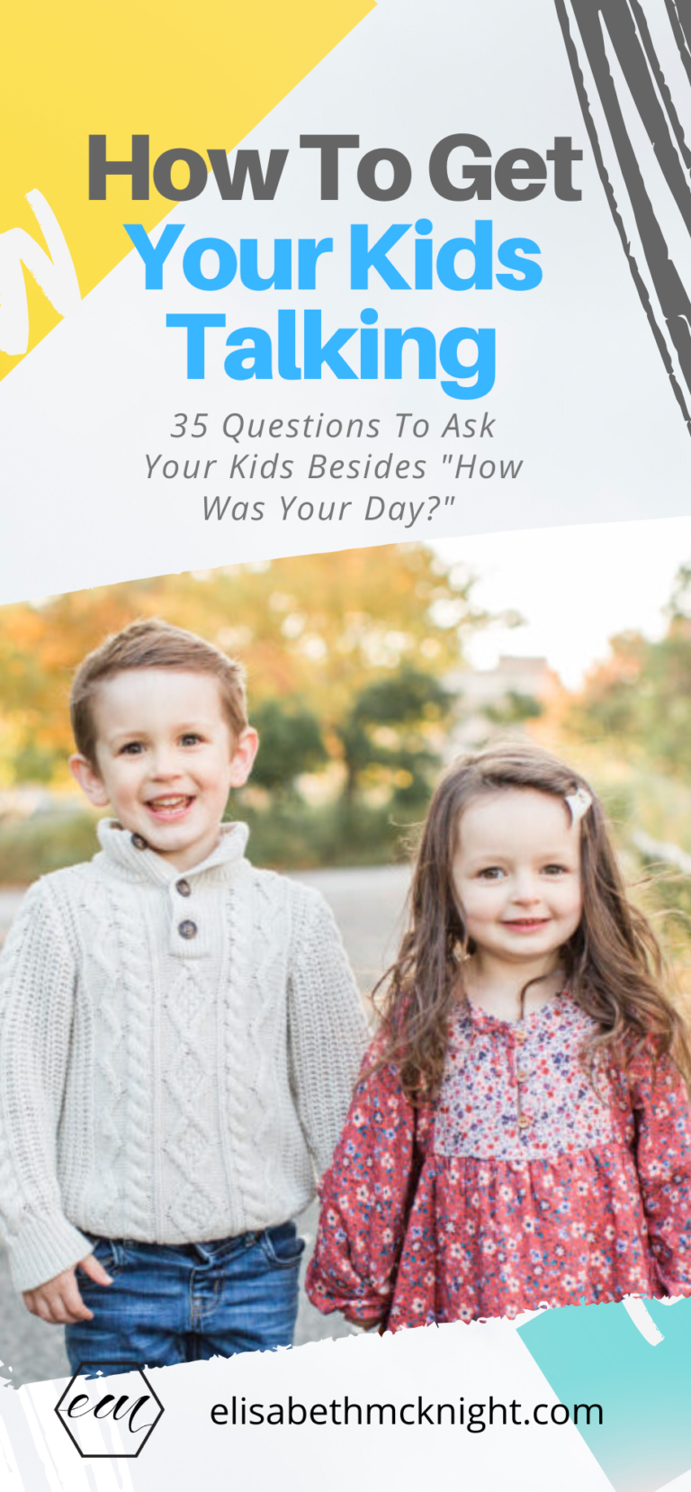 Questions to ask your kids besides "How was your day?" | Elisabeth McKnight
