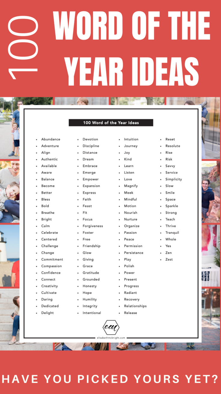 2026 Word of the Year (and 100 ideas for yours) | Elisabeth McKnight