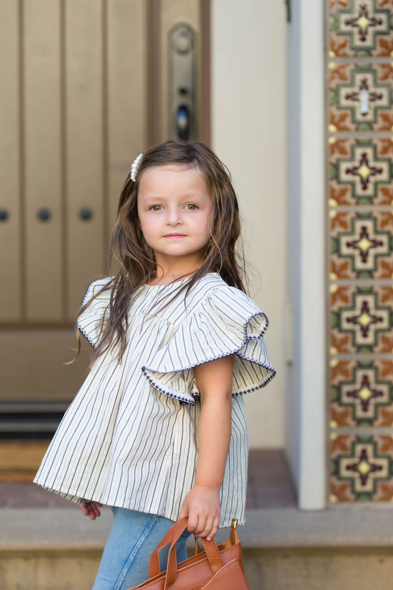 Mini Shein Kids Review: Striped Statement Top | Elisabeth McKnight